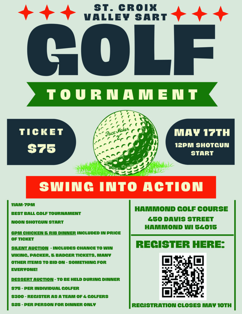 2024 Golf Scramble Fundraiser | St. Croix Valley SART, Inc.